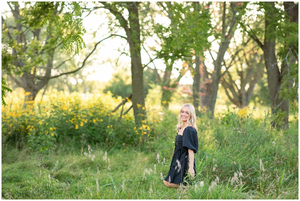 Late Summer Senior Session with a Pop of Fall Color - Kuffel Photography