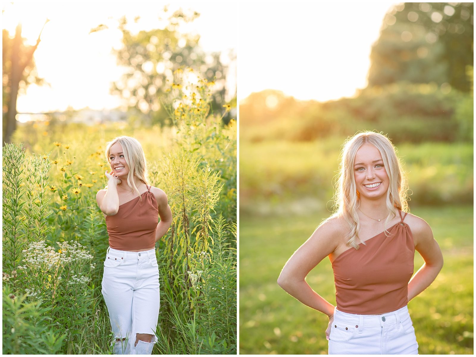 Late Summer Senior Session with a Pop of Fall Color - Kuffel Photography