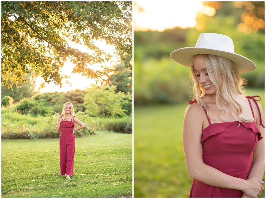 Late Summer Senior Session with a Pop of Fall Color - Kuffel Photography