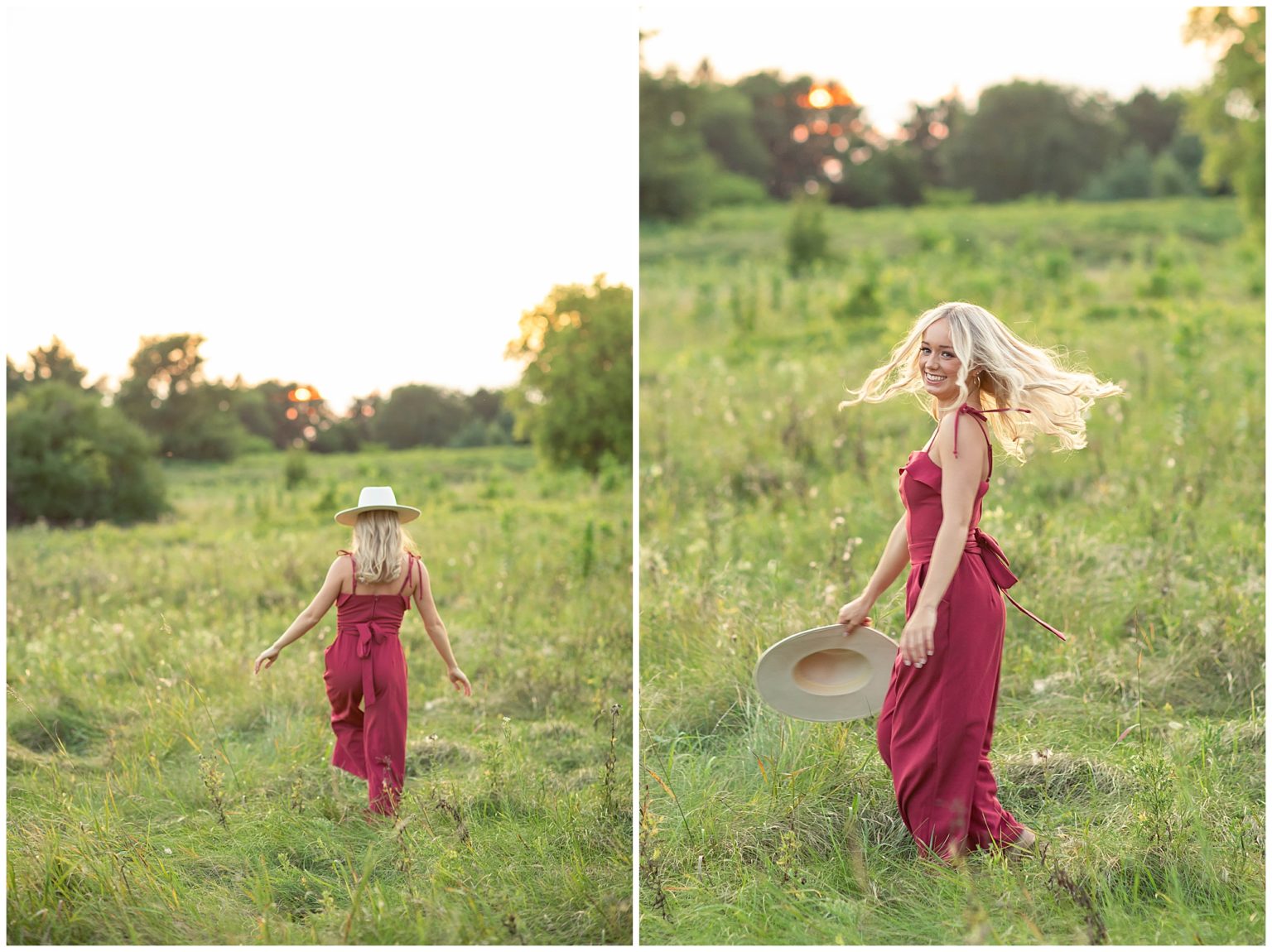 Late Summer Senior Session with a Pop of Fall Color - Kuffel Photography