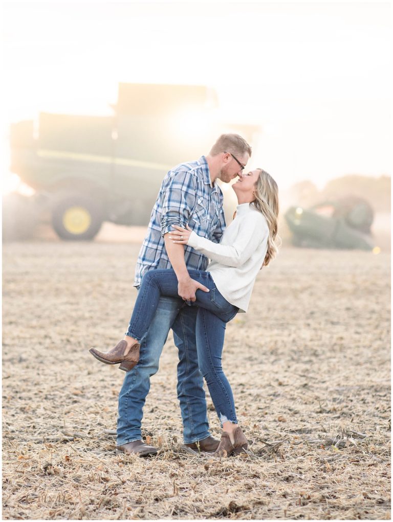 Midwestern Engagement Session at Miller Farms