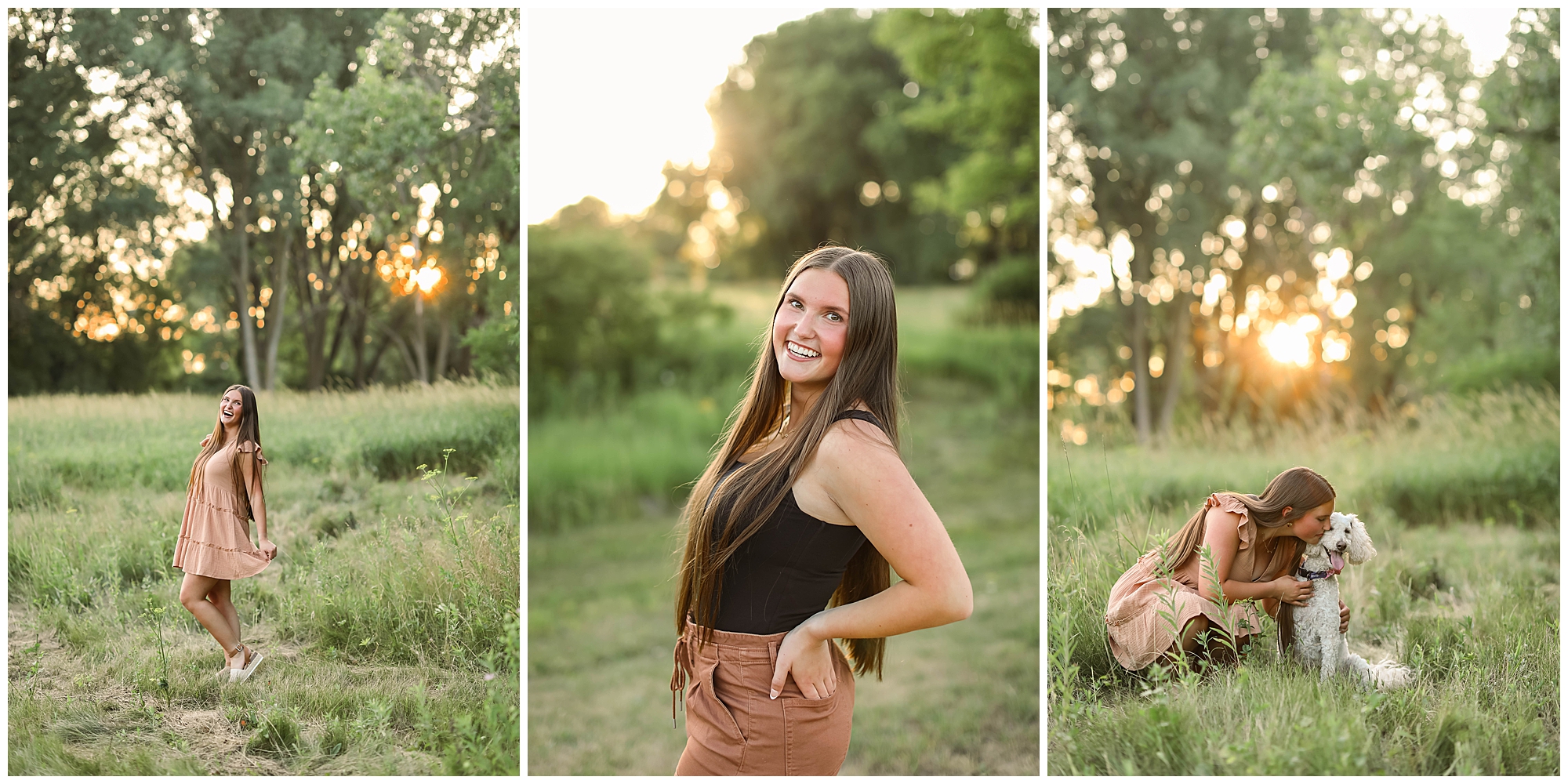 Senior Photos in Deforest with a Mini Golden Poodle! | Kuffel Photo